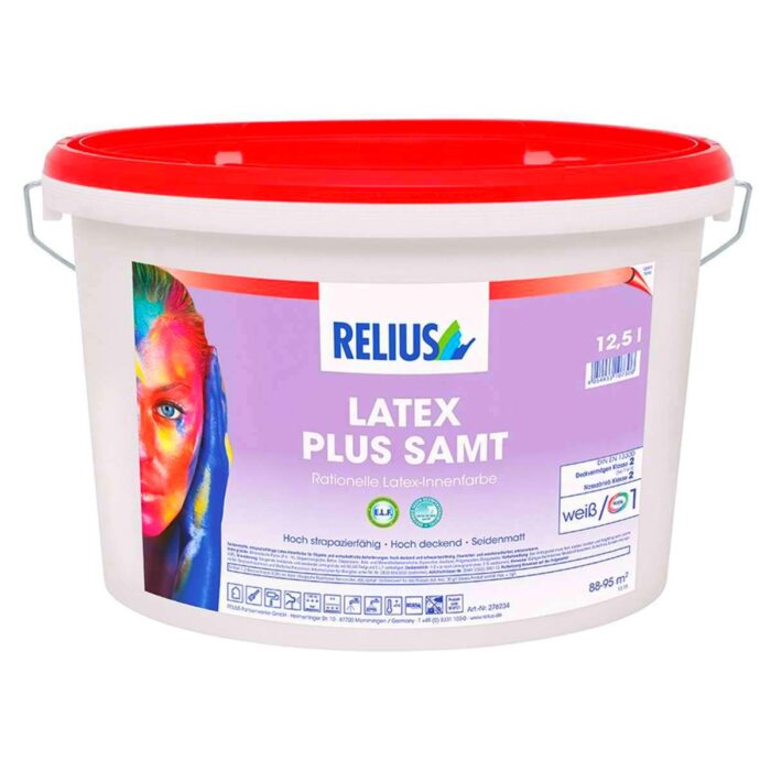 Latex Plus Samt für Innenwände-Relius LATEX PLUS SAMT - Farbkiste