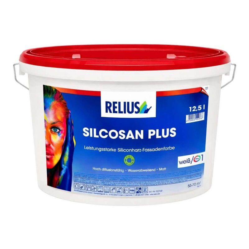 Siliconharz Fassadenfarbe für Außenfassaden-Relius Silcosan Plus ...
